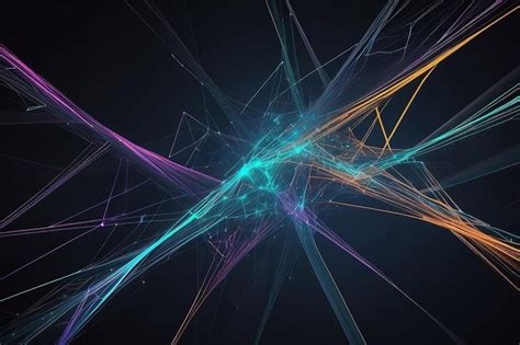 Abstract Digital Connections Premium Ai Generated Image