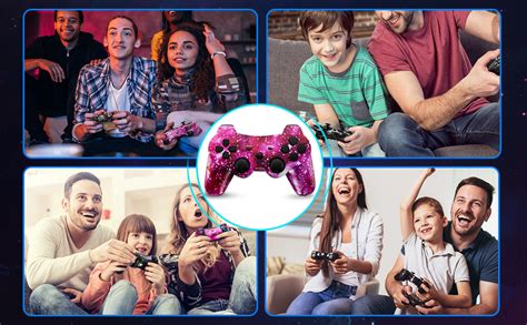 Isouco Controller For Ps3 Wireless Controllers Compatible With Playstation 3 Gamepad With