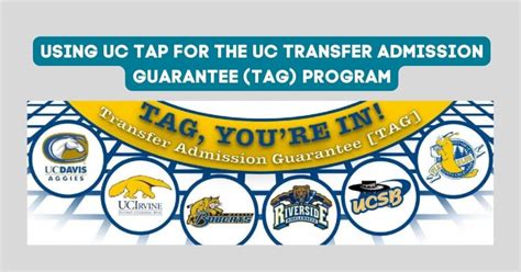 Using Uc Tap For Uc Transfer Admission Guarantee Tag Program California Transfer Support Network