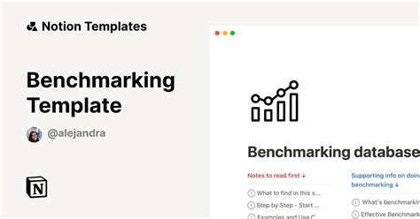 Benchmarking Template Template By Alejandra Cienfuegos Notion Marketplace