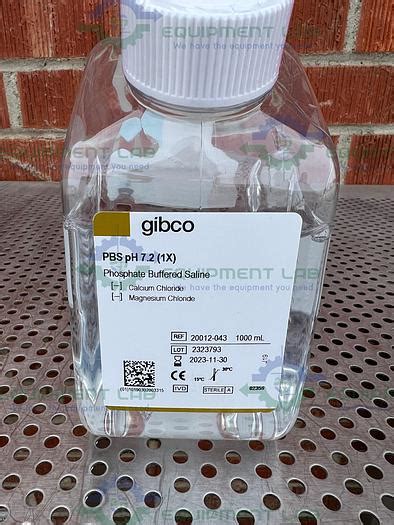 Used Box Of 6 Gibco 20012 043 Phosphate Buffered Saline Pbs Ph