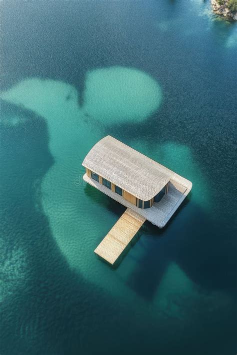 Marine Research Station With Floating Sustainable Architecture On Ocean Waters Built For