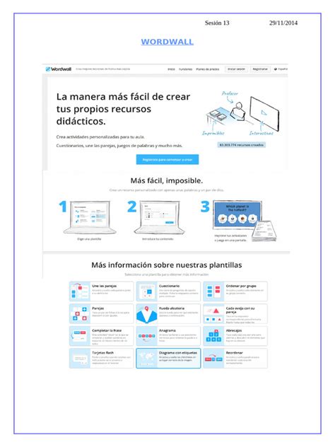 Actividades Interactivas Con Wordwall Pdf