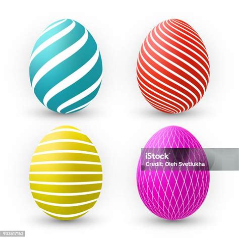 색 계란 컬렉션으로 그라데이션 메쉬 디자인 서식 파일 벡터 일러스트 레이 션 공예에 대한 스톡 벡터 아트 및 기타 이미지 공예 공휴일 그라데이션 Istock
