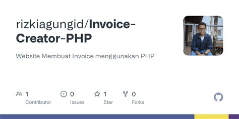GitHub Rizkiagungid Invoice Creator PHP Website Membuat Invoice