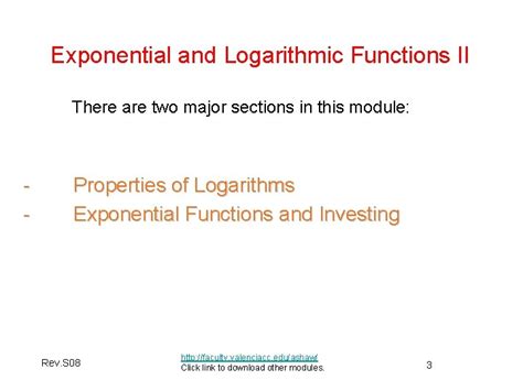 Mac 1105 Module 9 Exponential And Logarithmic Functions