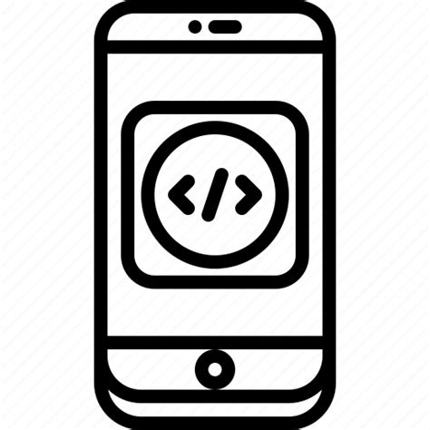 App Application Code Developer Development Phone Programmer Icon
