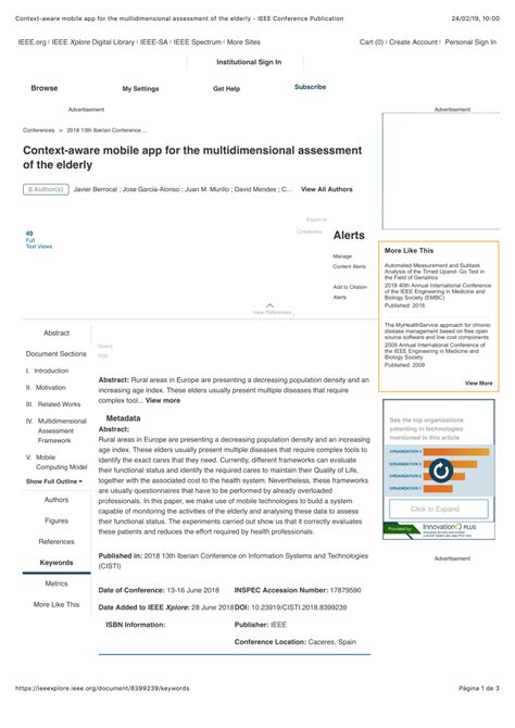 Pdf Context Aware Mobile App For The Multidimensional Assessment Of The Elderly