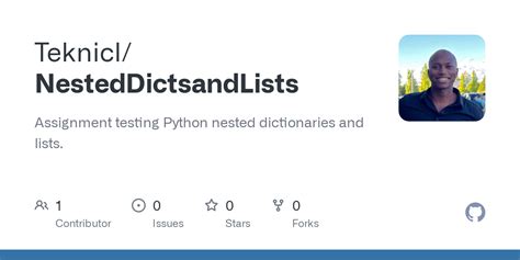 Github Tekniclnesteddictsandlists Assignment Testing Python Nested