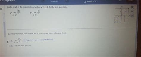 solved use the graph of the greatest integer function