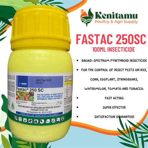 Fastac 250sc 100ml Insecticide By Basf For Plant Care And Crops Fast