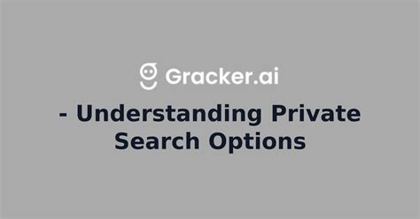 Understanding Private Search Options Seo 101
