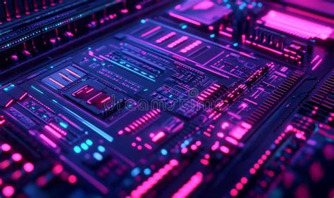 A Cutting Edge Data Center With Server Cabinets And High Tech Gear For