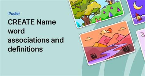 Create Name Word Associations And Definitions