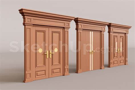 14850 Free Sketchup Classic Door Models Download
