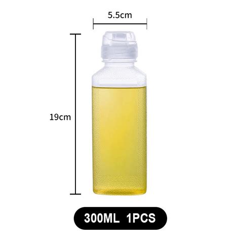 500ml Squeeze Oil Bottle Plastic Condiment Bottles Kitchen Leak Proof