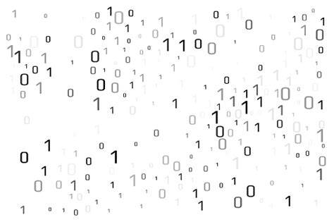 Binary Data Vector Design Element Digital Abstract Background Stock