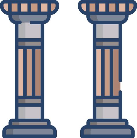 Column Linear Color Illustration Vector Art At Vecteezy