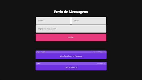 Github Pceolatoreactmessage Aplicação Web Para Escrever E Rever