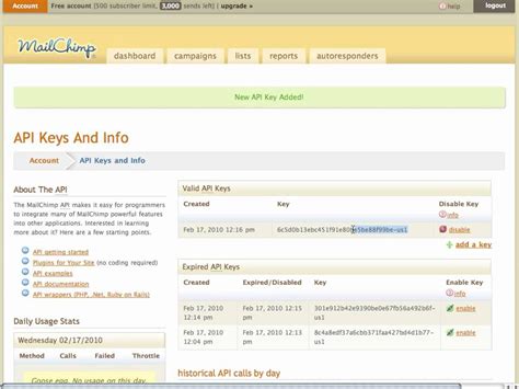 Finding Your Mailchimp Api Key Youtube