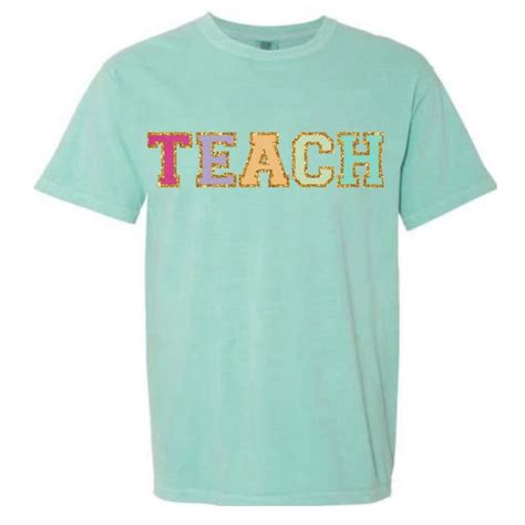 Teacher Chenille Patch We Are Dtf Transfers