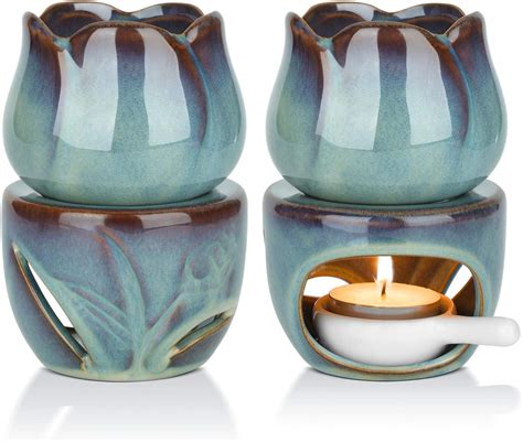 Lyellfe 3 Pack Ceramic Tealight Candle Holder Essential