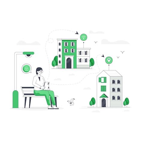 Premium Vector An Editable Flat Illustration Of IOT Security