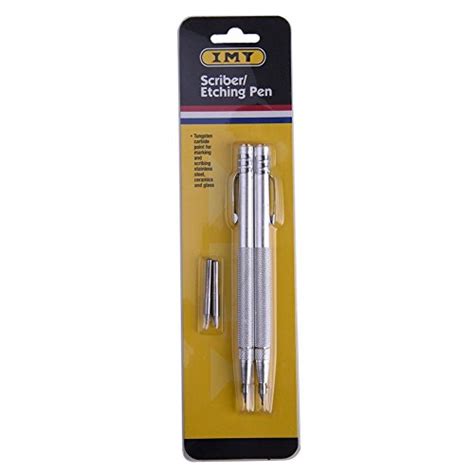 Imt Tungsten Carbide Tip Scriber 2 Pack Aluminium Etching Engraving Pen With Clip And Magnet