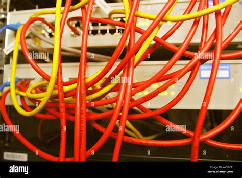 Computing Plug Cable Wire Connection Network System Technology Server Stock Photo Alamy
