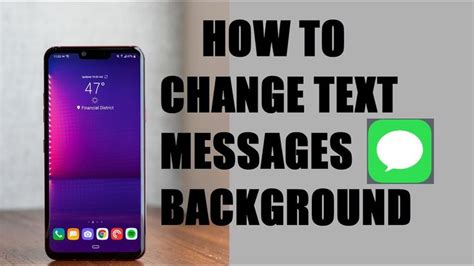 How To Change Text Messages Background On Android Phone Samsung Youtube In Text