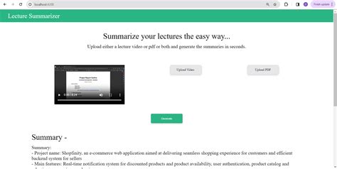 Lecture Summarizer Devpost