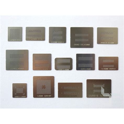 Stencils Templates Chip Size For Reballing Reball Bga Memory Chips With Direct Heating 14