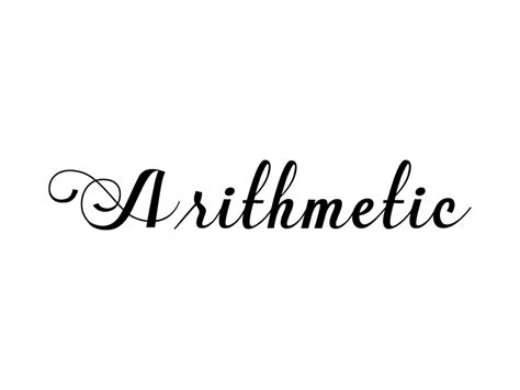 Arithmetic Svg Typography Graphic By Expressyourself82 · Creative Fabrica
