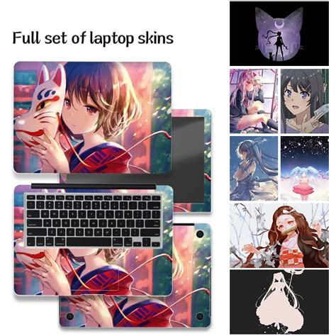Diy 애니메이션 커버 노트북 스티커 스킨 Pvc 방수 스킨 케이스 데칼 맥북 프로 레노버 델 Hp 에이서용 12