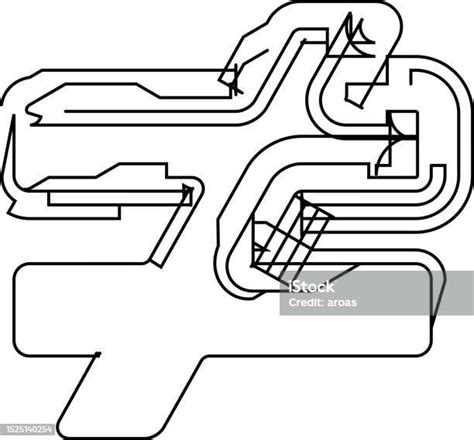 건축 프로젝트 글꼴 기술 그리기 스타일 알파벳 기하학적 타이포그래피 와이어프레임 기호 개념에 대한 스톡 벡터 아트 및 기타