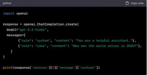 how to use chatgpt with python