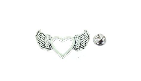 Pewter Angel Wing Pin Finox