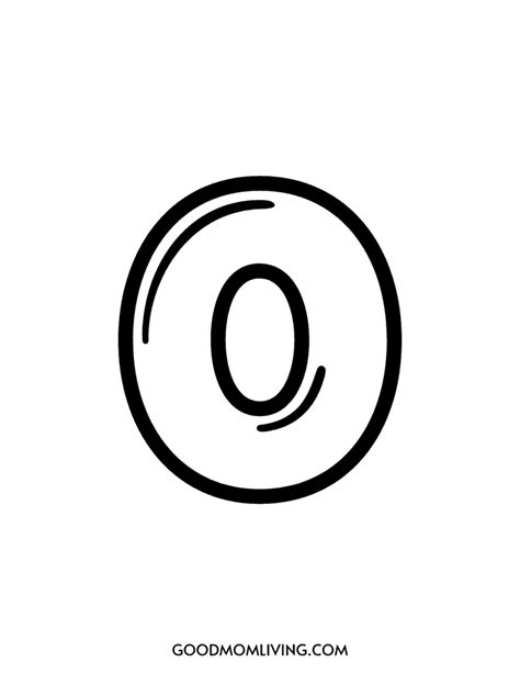 Bubble Number 0 Printable Number 0 Bubble Letter Good Mom Living