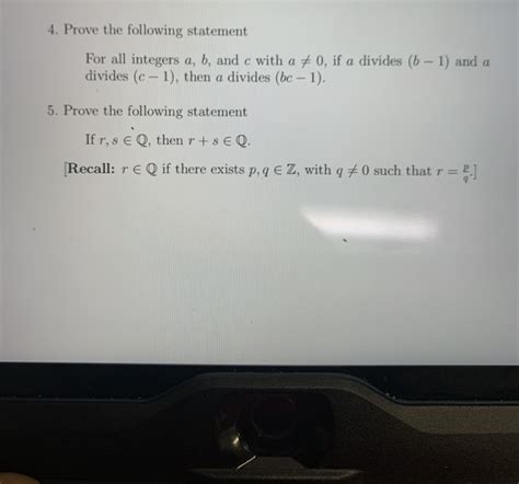 solved 4 prove the following statement for all integers a