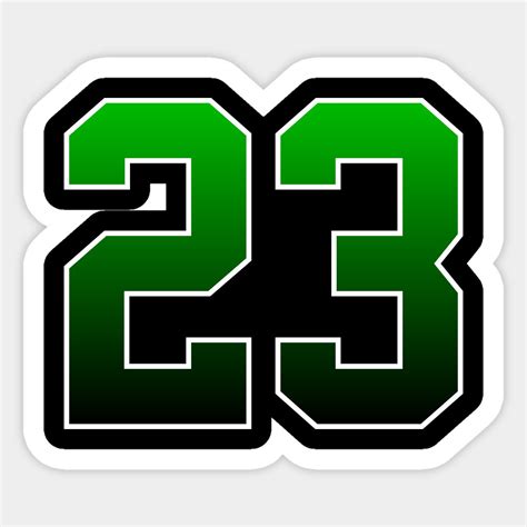 Green Number 23 By Ericokore サッカー 字体 バースデーケーキ