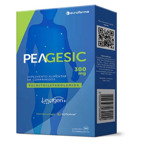 Peagesic 300mg 30 Comprimidos Dor Mais Saúde
