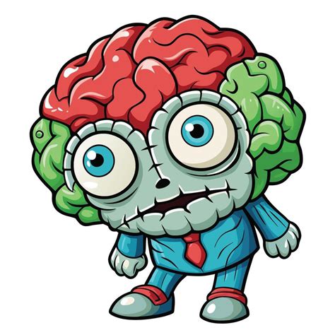 Zombie Brain Character In Business Attire 59467081 Vector Art At Vecteezy