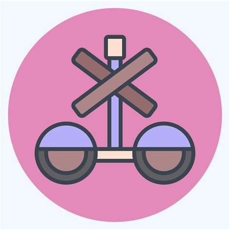 Premium Vector Icon Train Stop Sign Related To Train Station Symbol