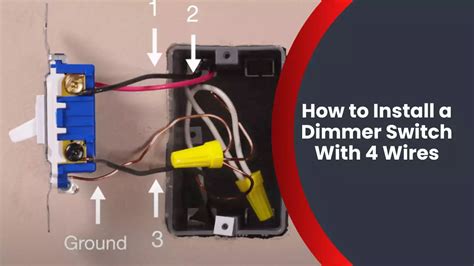 How To Install A Dimmer Switch With 4 Wires Fix Up Blueprint