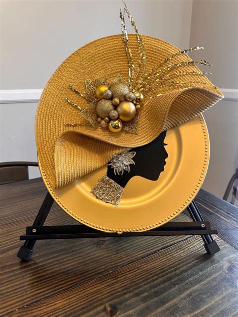 Charger Plate Diva Lady In Blue Etsy Charger Plates Decor