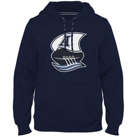 Toronto Argonauts Cfl Express Twill Logo Hoodie Navy Boat Logo