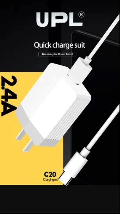 Upl C20 Universal Adapter Fast Quick Charger 2 4a With Usb Cable Lazada Ph