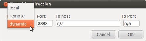 How Do I Set Up An SSH SOCKS Proxy With Gnome SSH Tunnel Manager Ask Ubuntu