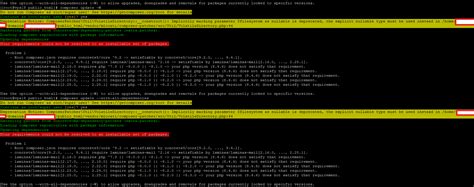 Composer Concrete Update Fails Installation Concrete Cms