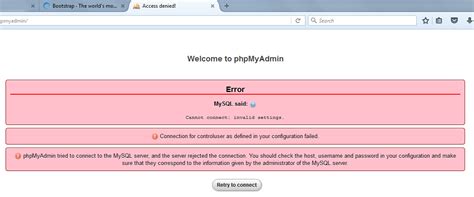 Mengatasi Acces Denied Pada Phpmyadmin Setelah Install Mysql Workbench